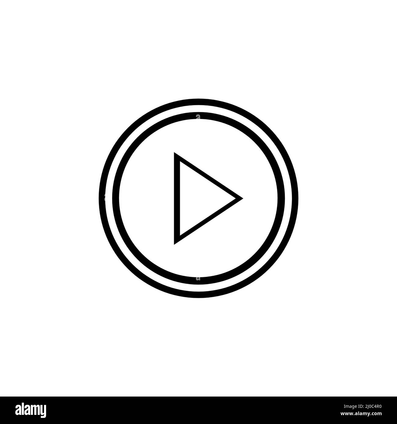 Multimedia icon sticker play stop arrow forward start elements ...