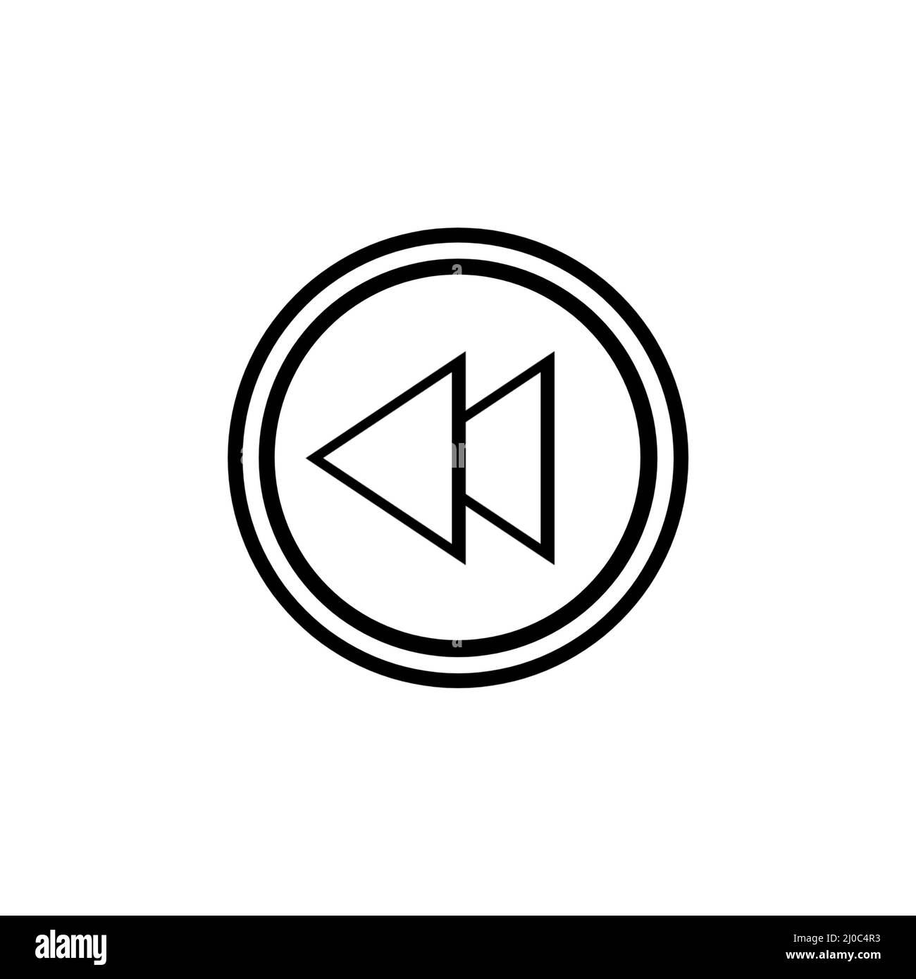 Multimedia icon sticker play stop arrow forward start elements ...