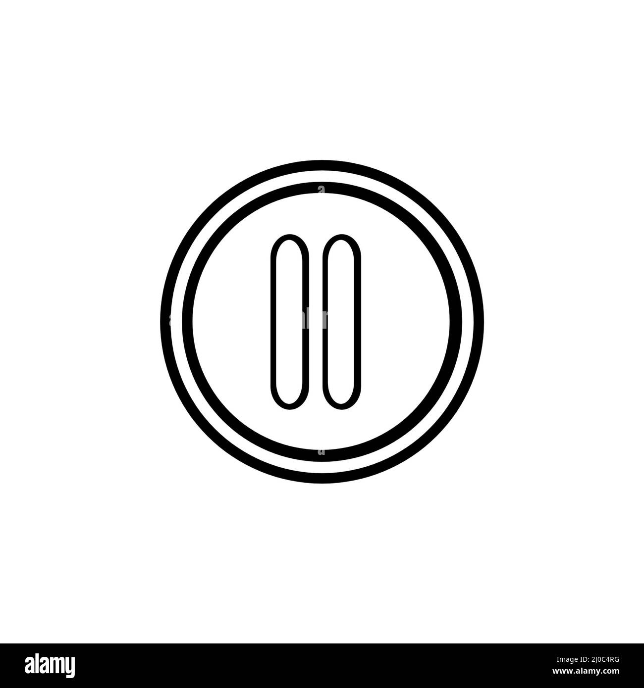 Stop button icon hi-res stock photography and images - Alamy