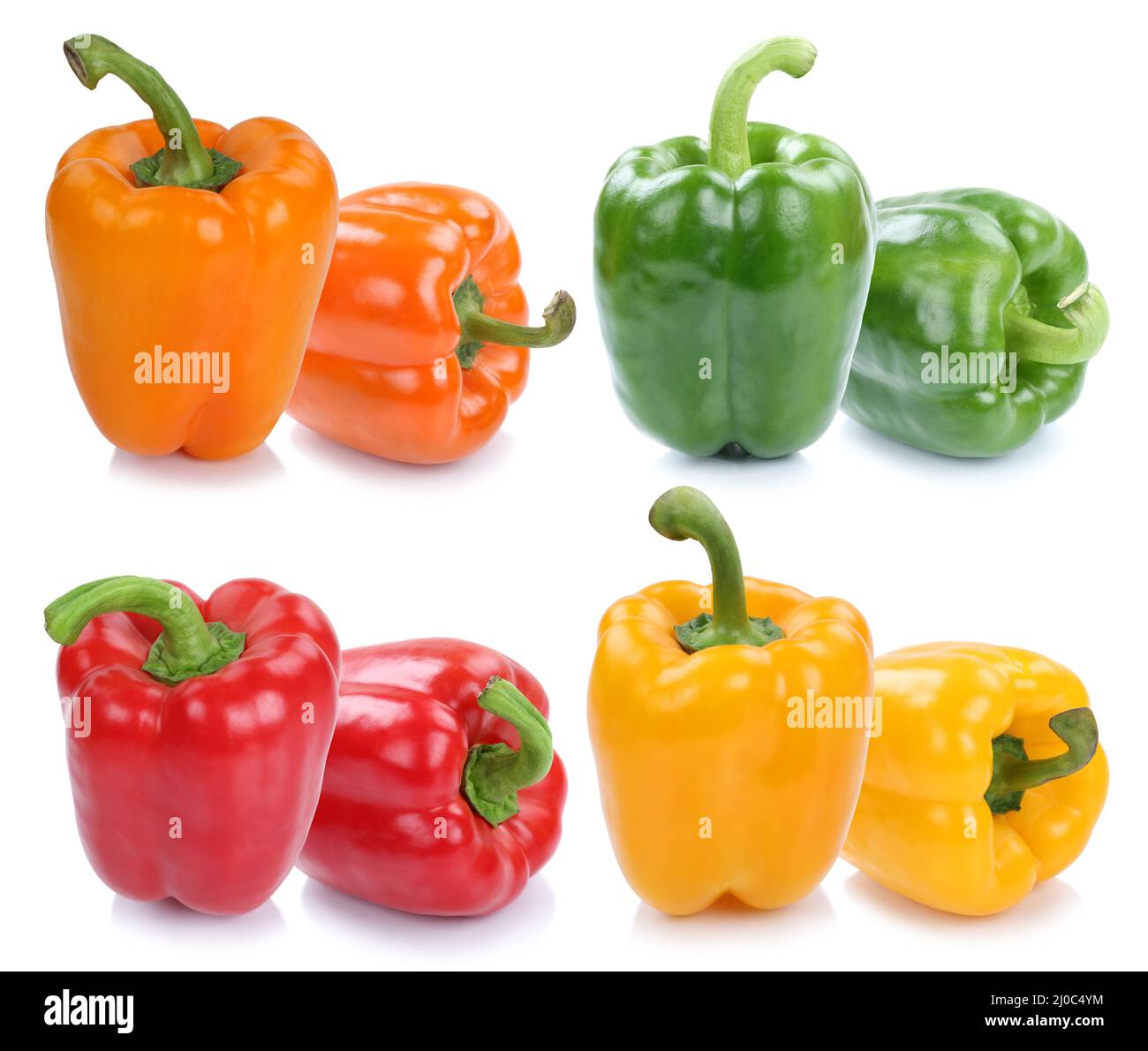Peppers peppers collection collage colorful fresh vegetable exemption ...