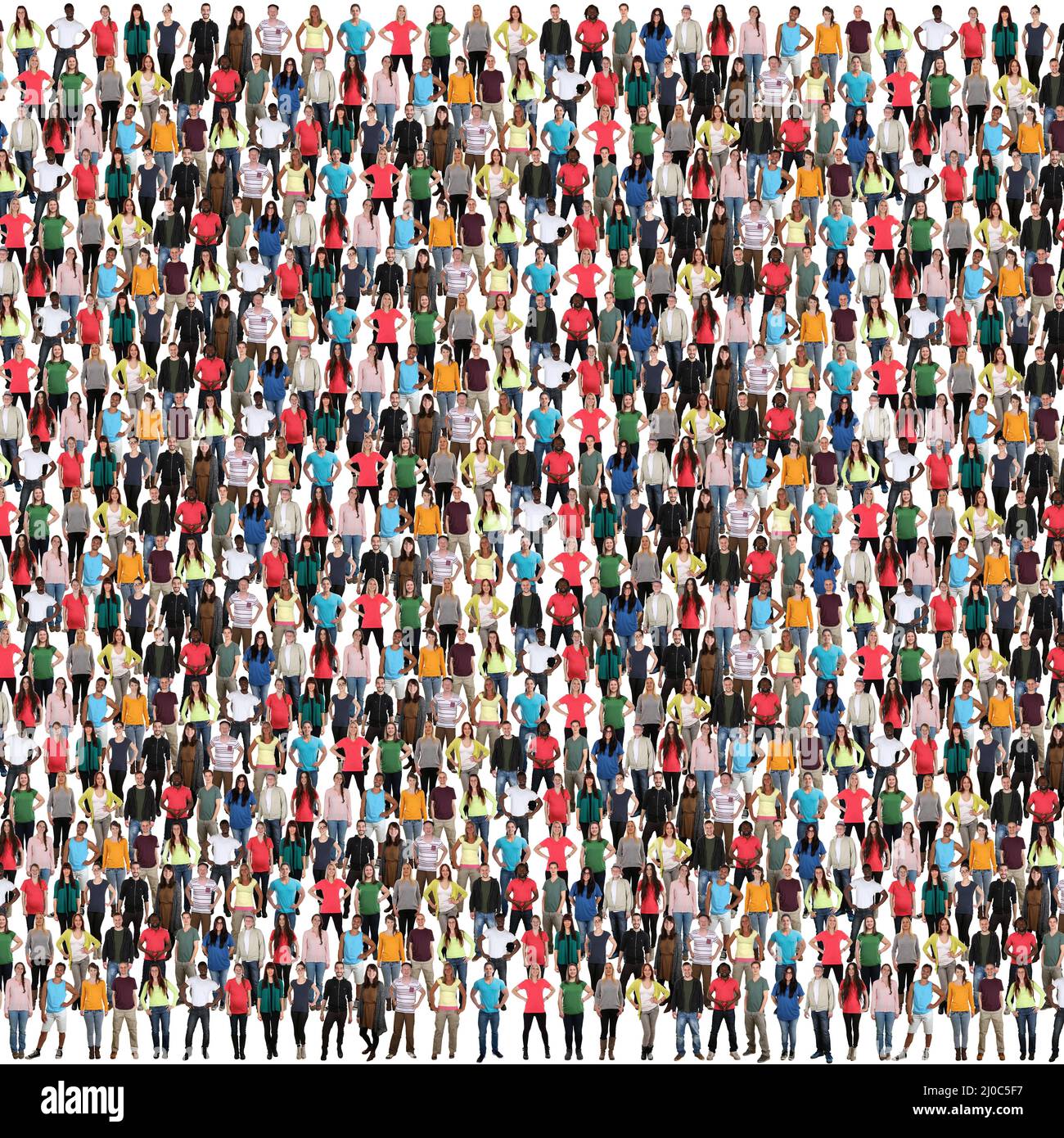 Multicultural crowd people hi-res stock photography and images - Alamy