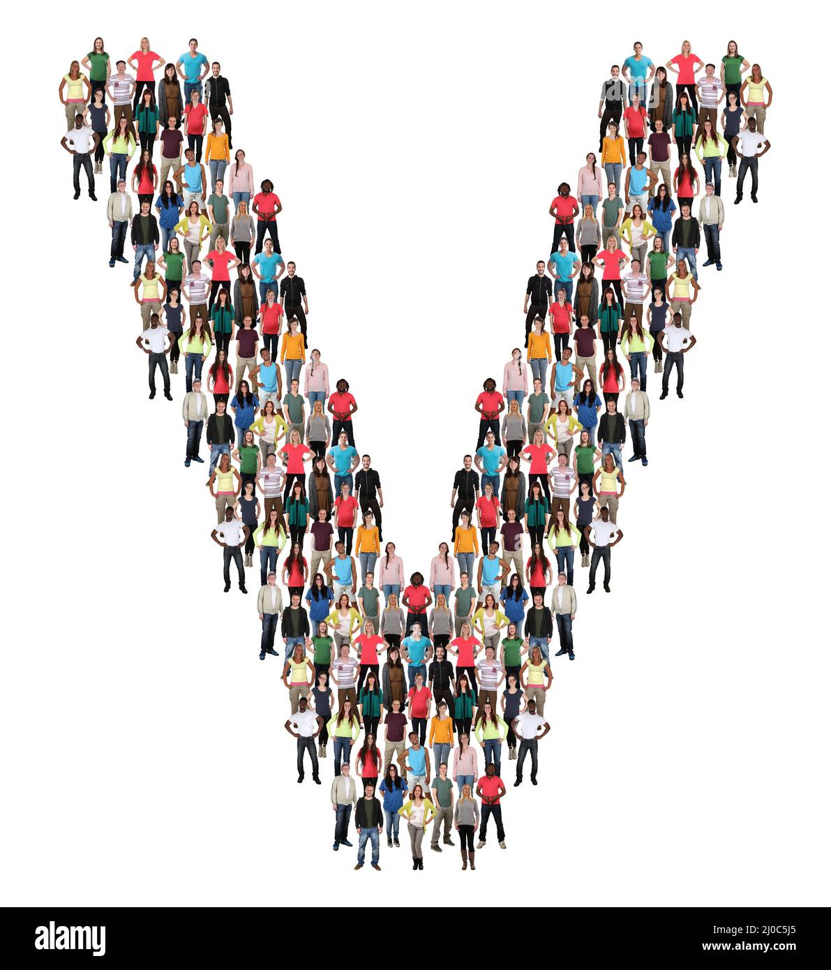Letter V Alphabet People People Group People Group Stock Photo - Alamy