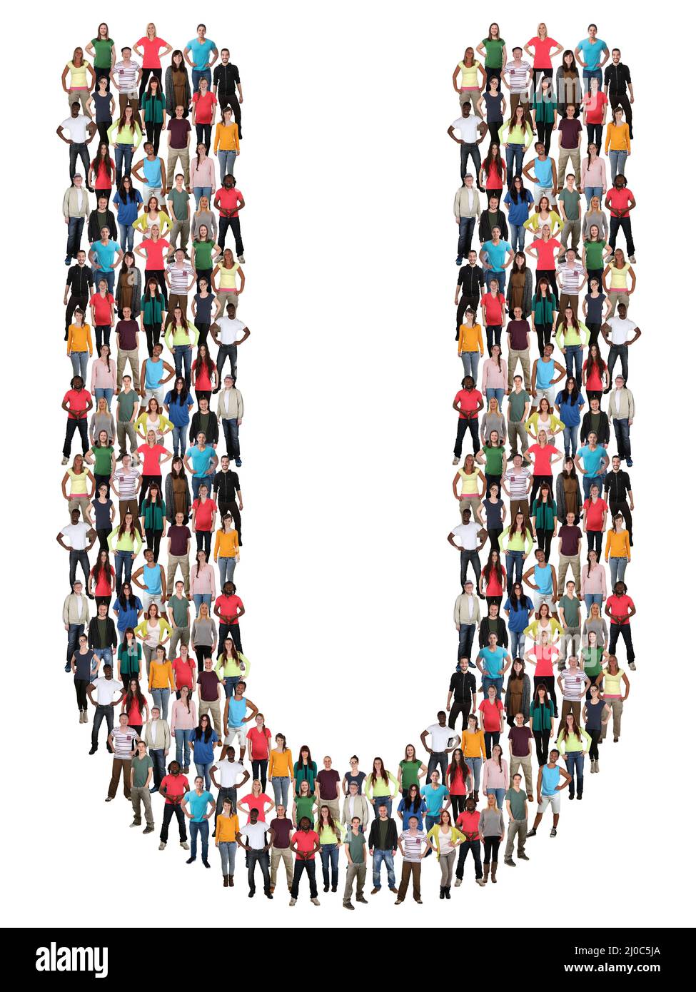 Letter U Alphabet People People Group People Group Stock Photo - Alamy