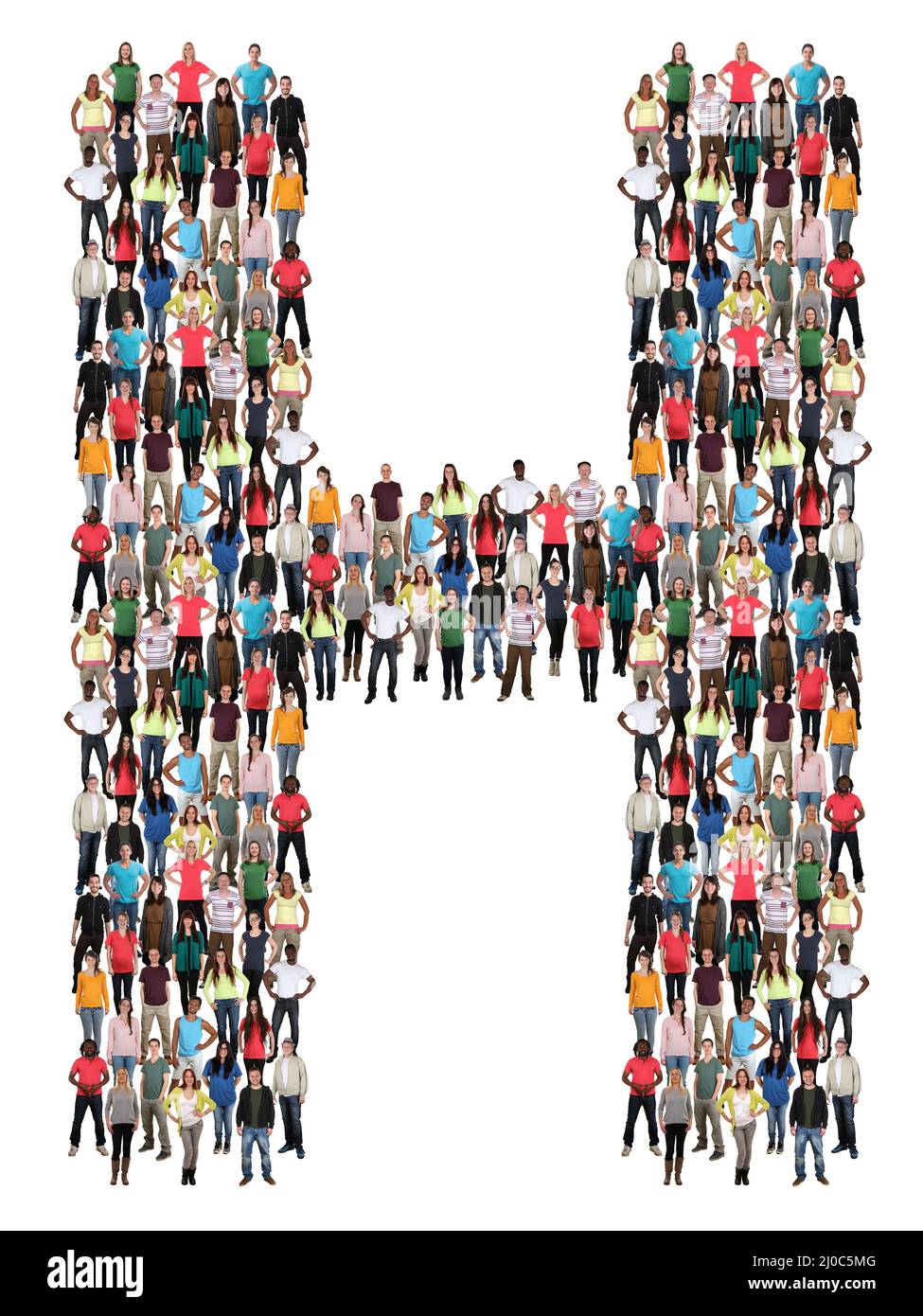 Letter H Alphabet People People Group People Group Stock Photo - Alamy