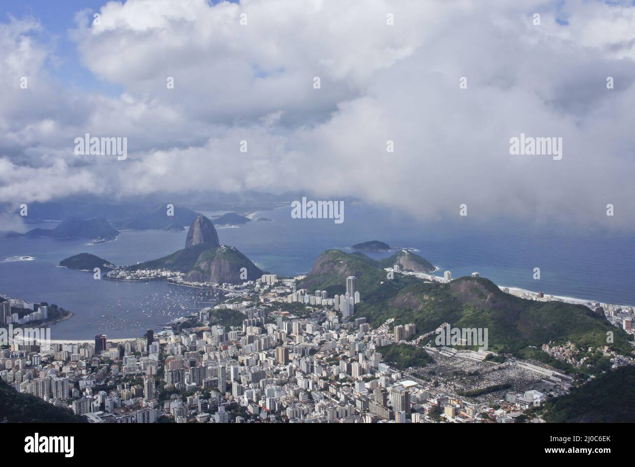 Rio de Janeiro, Brazil, City view from Corcovado hill Stock Photo - Alamy