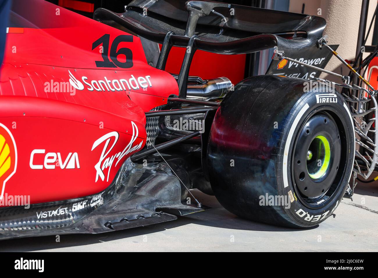 Scuderia Ferrari F1-75, mechanical detail of the rear suspensions ...