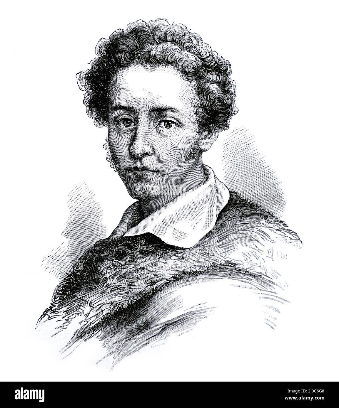Portrait of the Swedish-American Engineer and Inventor John Ericsson on ...