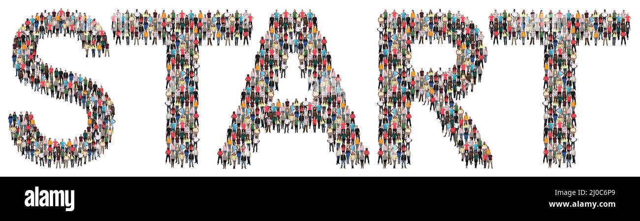 Start people people group people group Stock Photo - Alamy