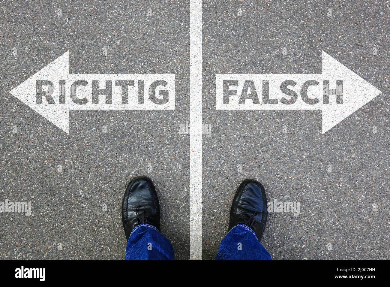 Right wrong business concept goals success solution decision decide ...