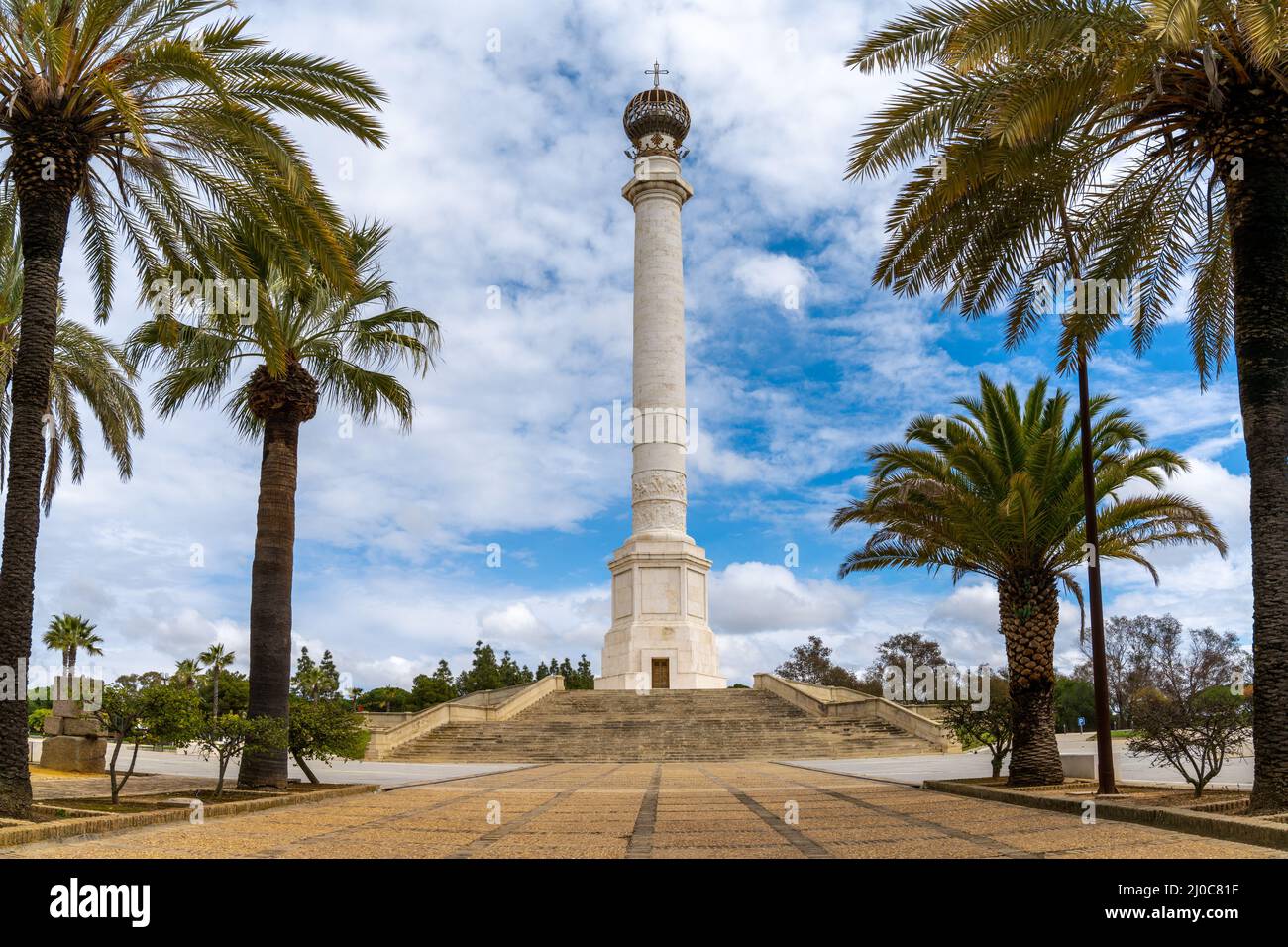 La Rabida, Spain - 14 march, 2022: the Monument to the Discoverers of ...