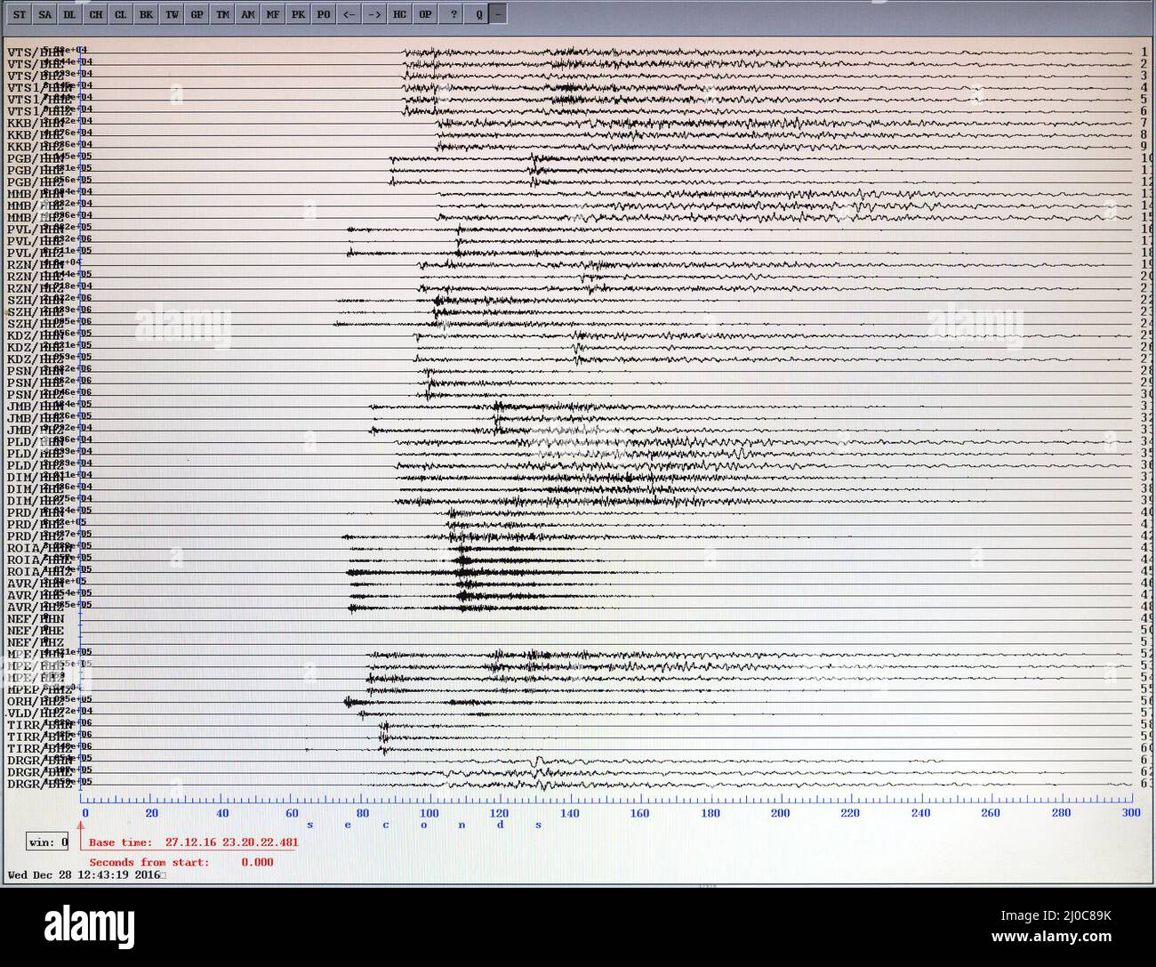 Seismometer computer hi-res stock photography and images - Alamy