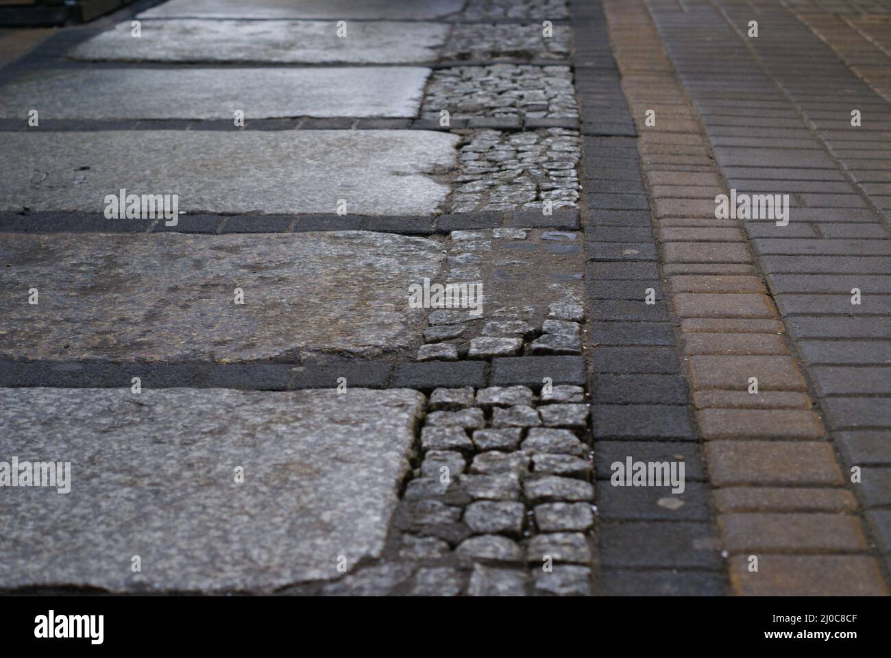 Stone tiled ground on the street Stock Photo - Alamy