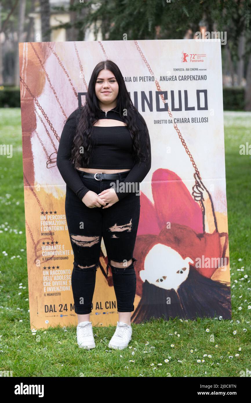 Rome, Italy, March 18, 2022 - Actress Gaia Di Pietro attends the ...