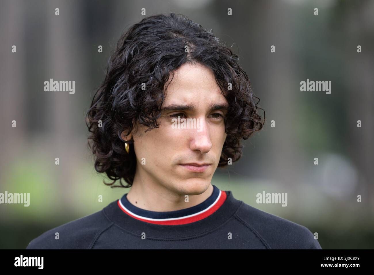Rome, Italy, March 18, 2022 - Actor Andrea Carpenzano attends the ...