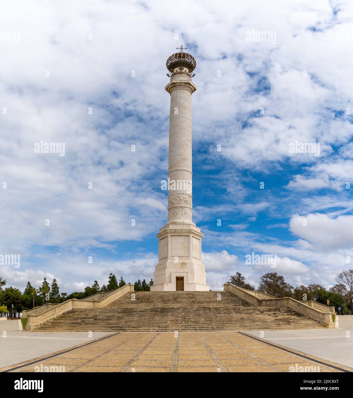 La Rabida, Spain - 14 march, 2022: the Monument to the Discoverers of ...