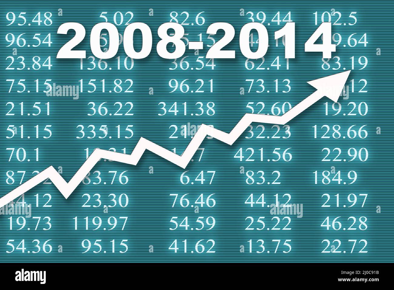 Economic recovery stock chart, global business concept Stock Photo - Alamy