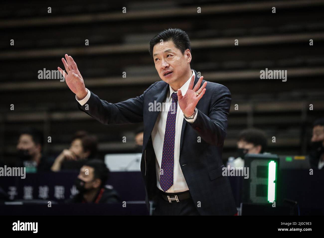 Shenyang, Shanghai Sharks and Liaoning Flying Leopards at the 2021-2022 ...