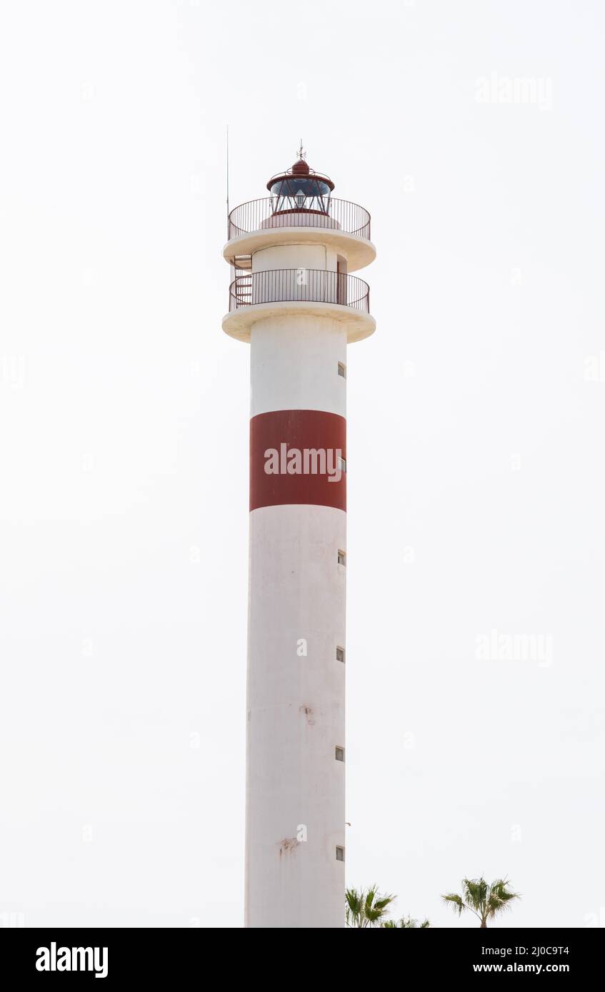 Rota, Spain - 12 March, 2022: view of the historic lighthouse in the ...