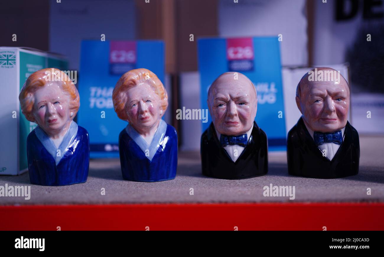 Novelty Toby Jugs of former prime ministers Margaret Thatcher and ...