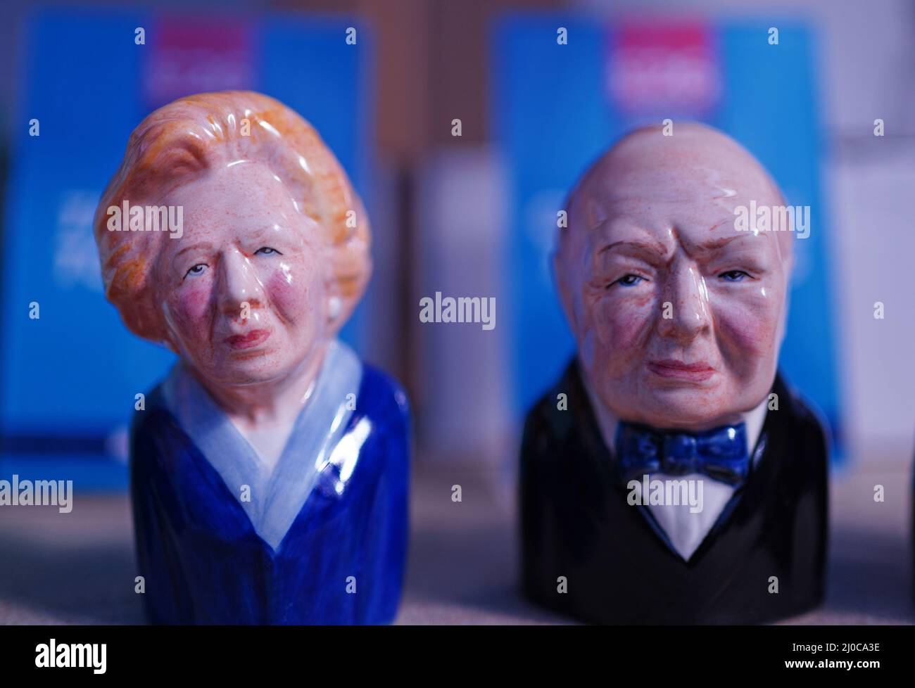 Novelty Toby Jugs of former prime ministers Margaret Thatcher and ...