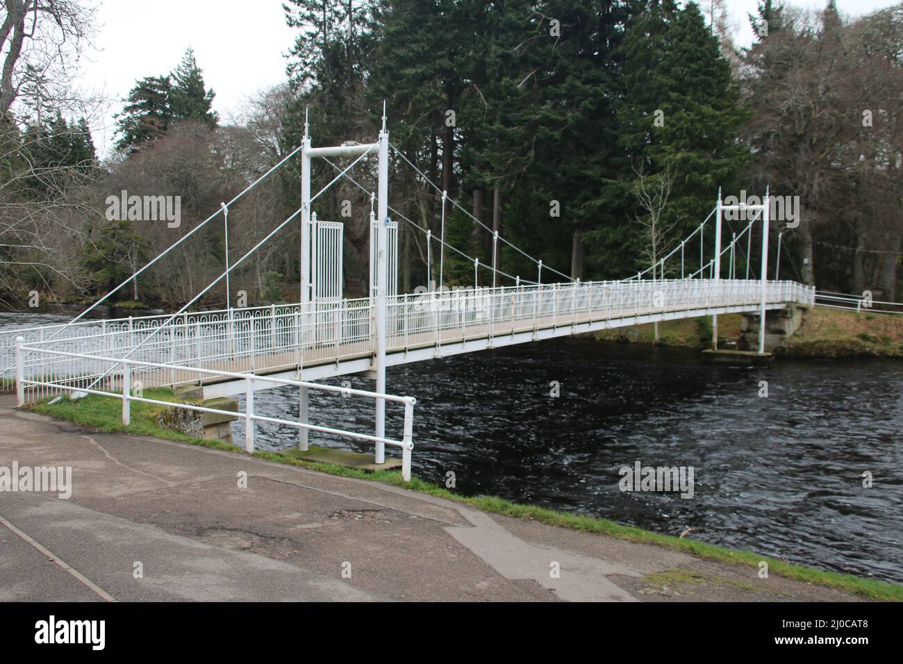 bridge over River Ness at Ness Island, Inverness Stock Photo - Alamy