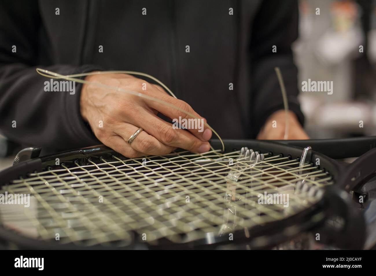 Cord tying machine hi-res stock photography and images - Alamy