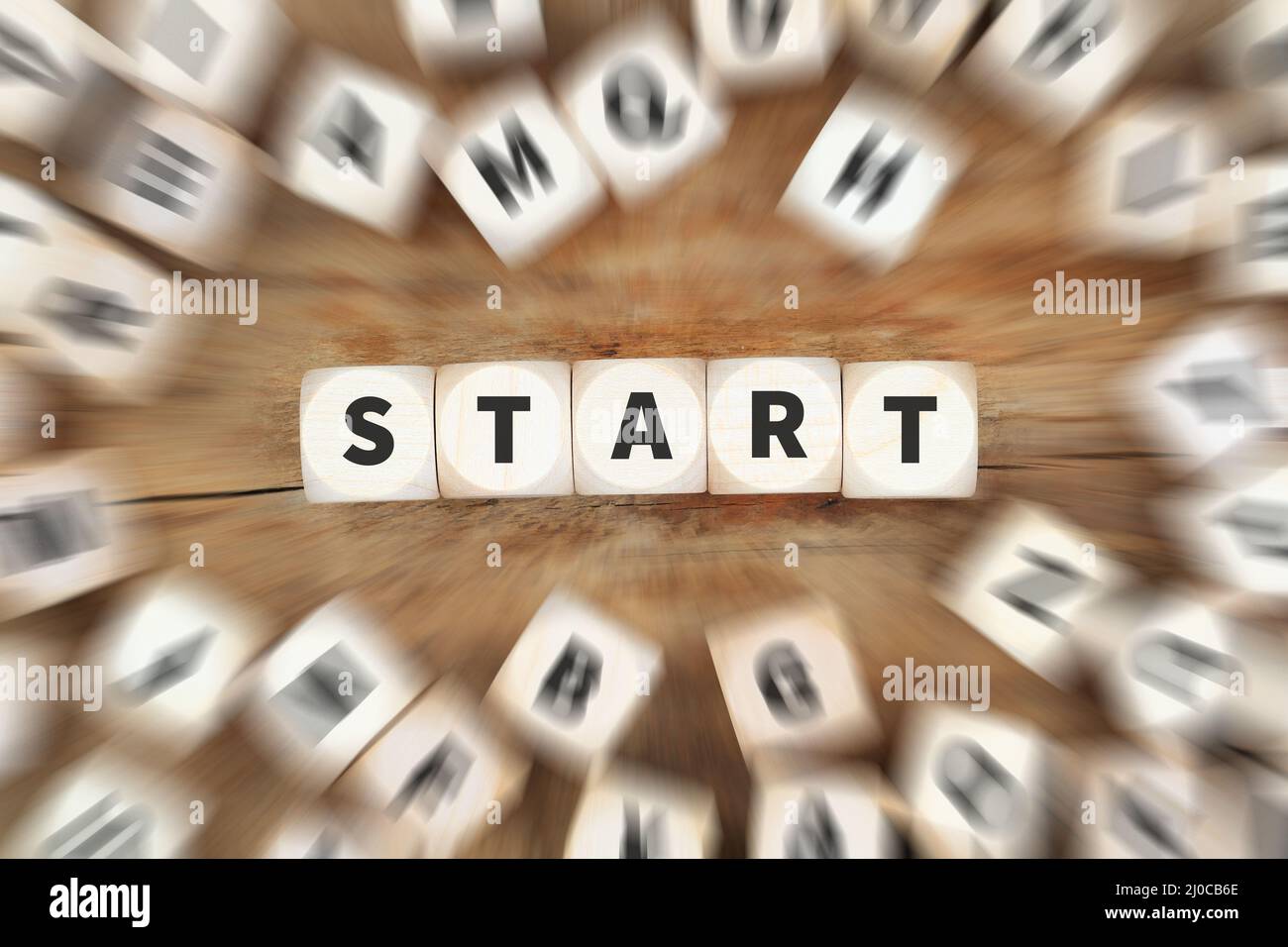 Start launch cube business concept Stock Photo - Alamy