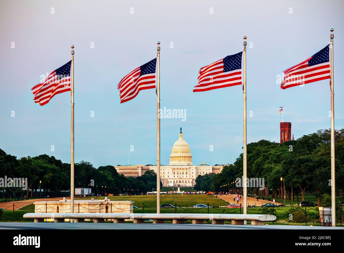 Washington dc state flag hi-res stock photography and images - Alamy