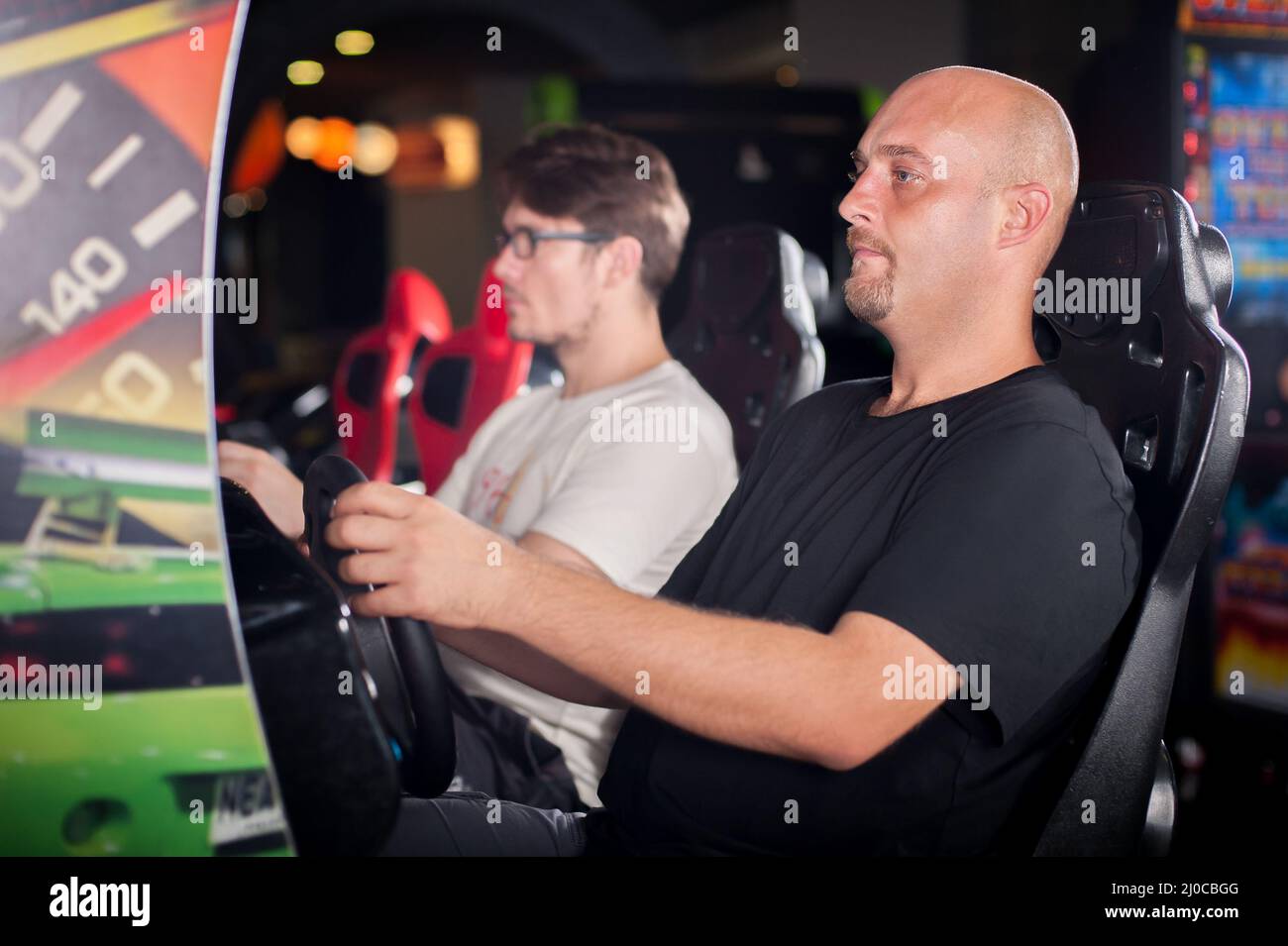 Car driving simulation hi-res stock photography and images - Alamy