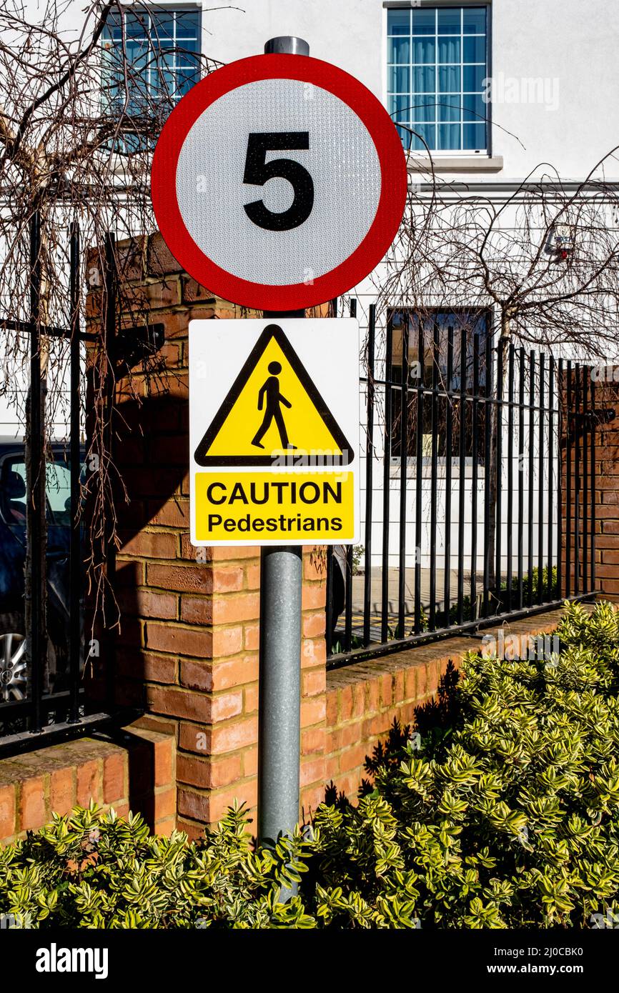 Epsom Surrey London UK, March 18 2022, Traffic Road Sign Warning ...
