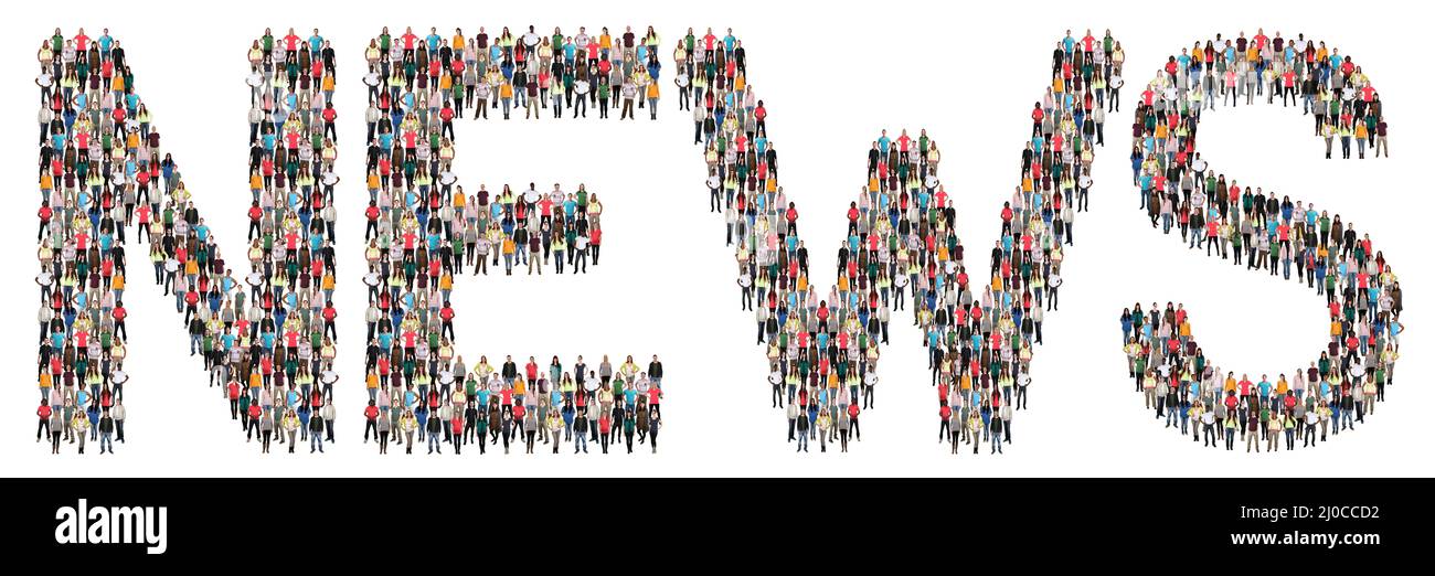 Online Newspaper News People People Group People Group Stock Photo - Alamy