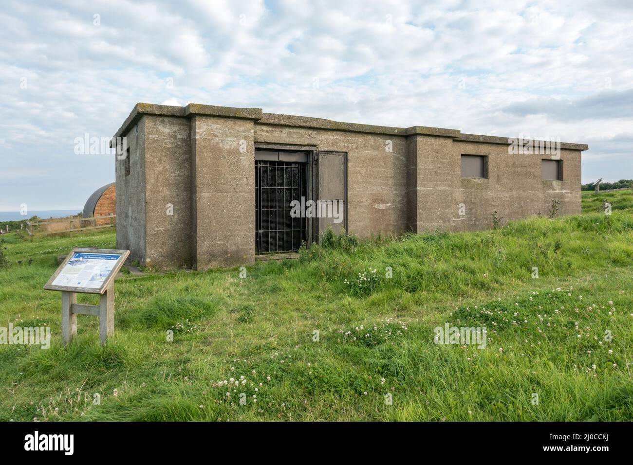 The transmitter/receiver block at the Ravenscar WWII radar station ...