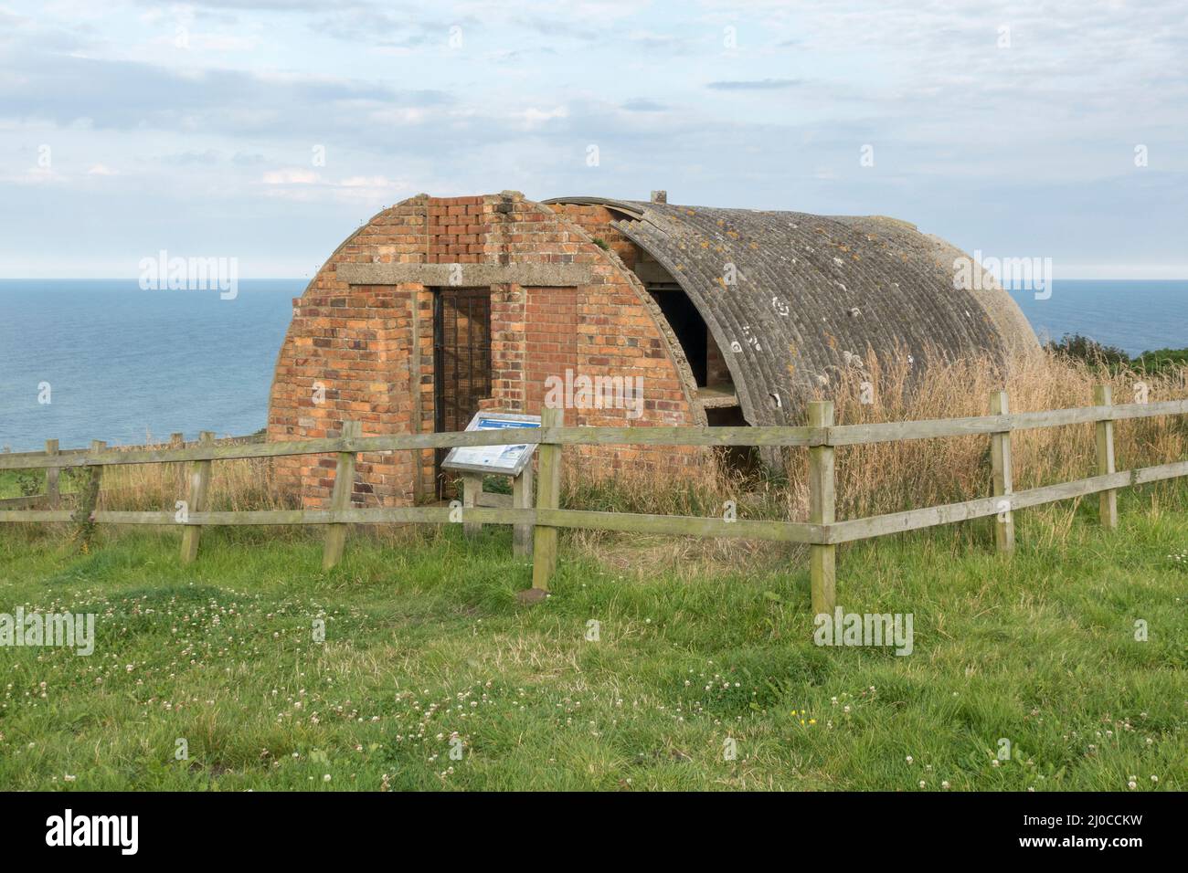 Original transmitting/receiving building of Ravenscar WWII radar ...