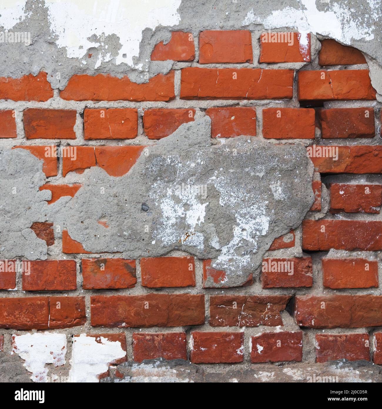 Old brick wall, plaster Stock Photo - Alamy
