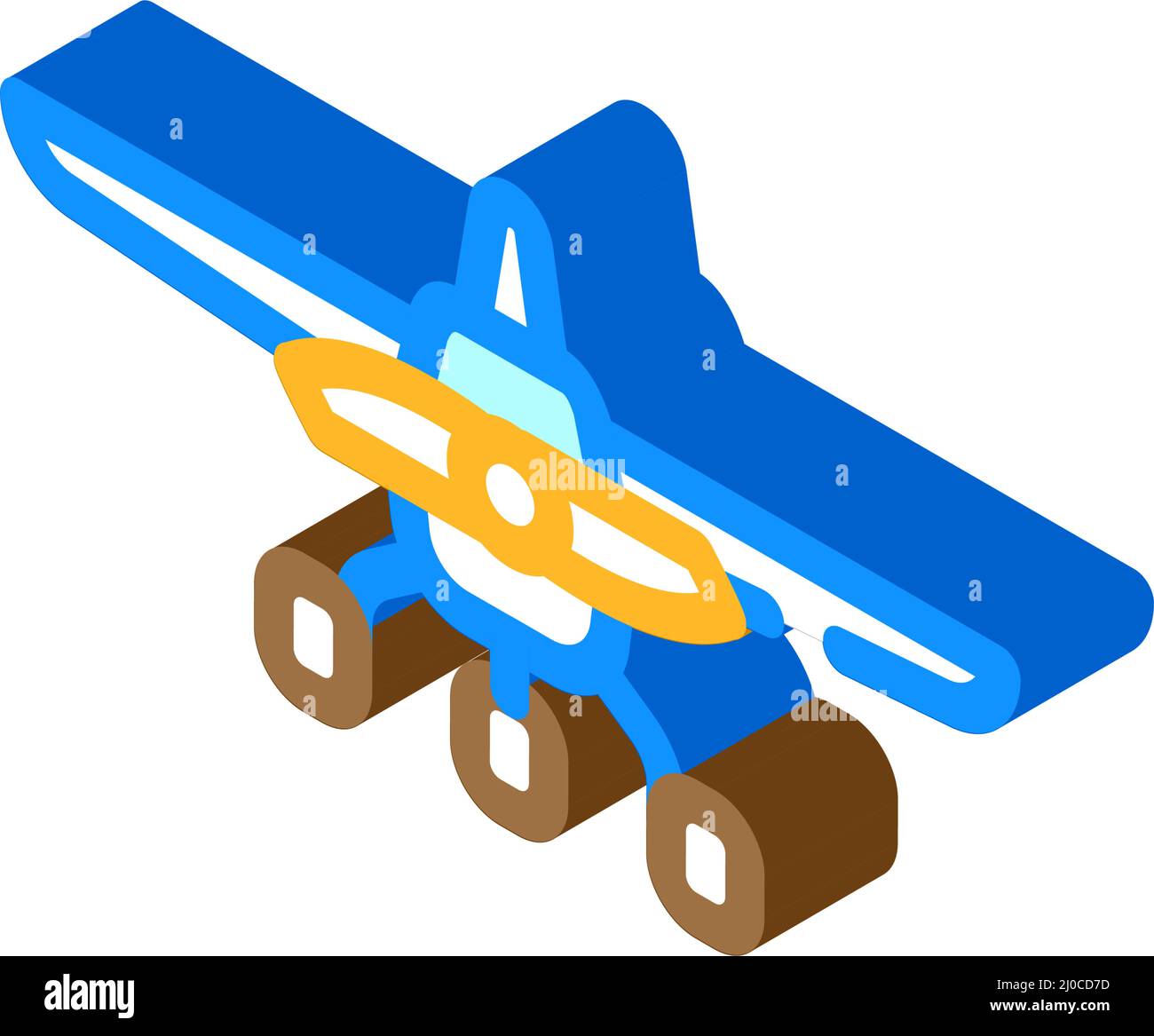 aircraft plane isometric icon vector illustration Stock Vector Image ...