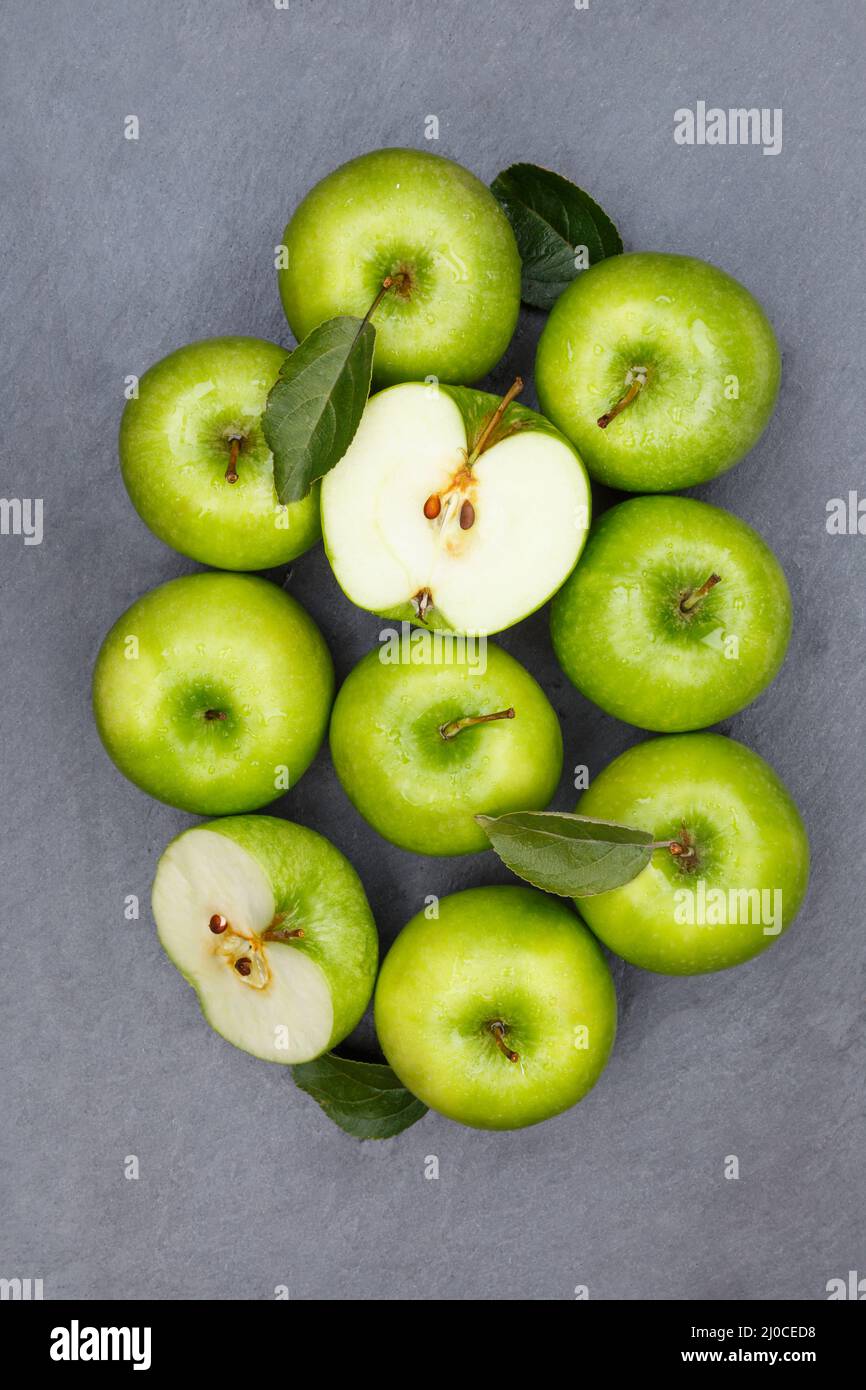 Apples apple green hi-res stock photography and images - Alamy