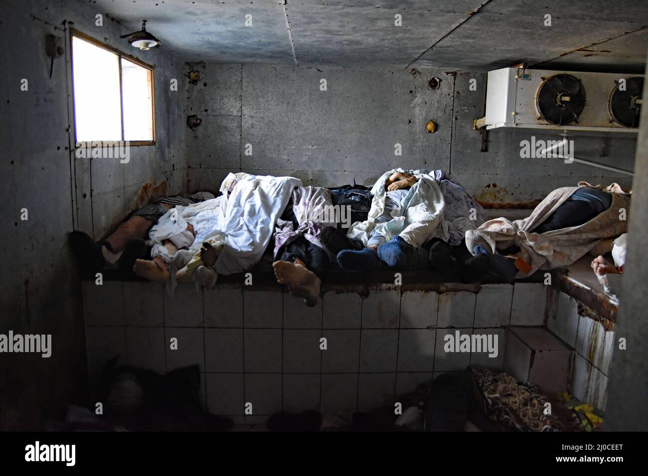March 16 2022, Mykolaiv, Ukraine The Morgue in Mikolaiv. Since the ...
