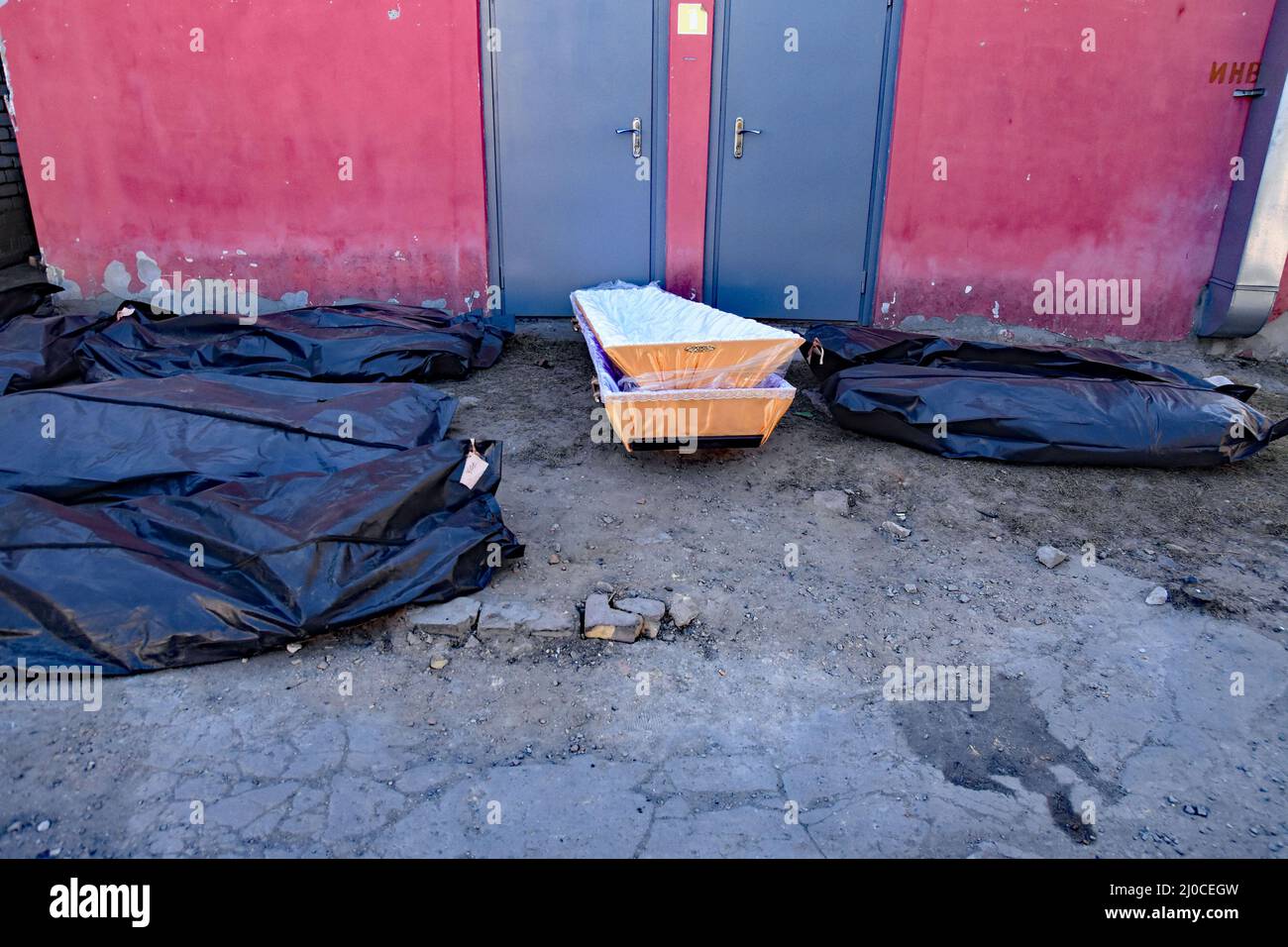 March 16 2022, Mykolaiv, Ukraine The Morgue in Mikolaiv. Since the ...
