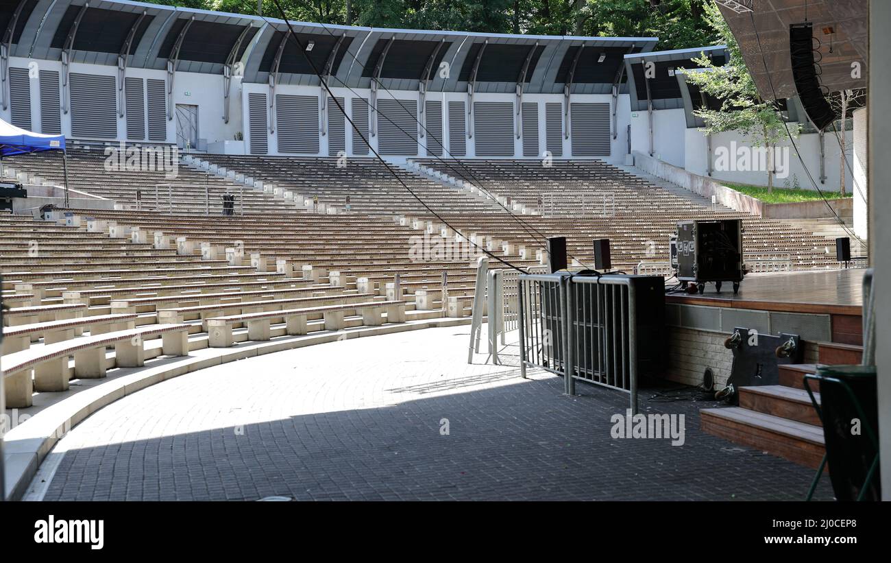 Renovated municipal amphitheater Stock Photo - Alamy