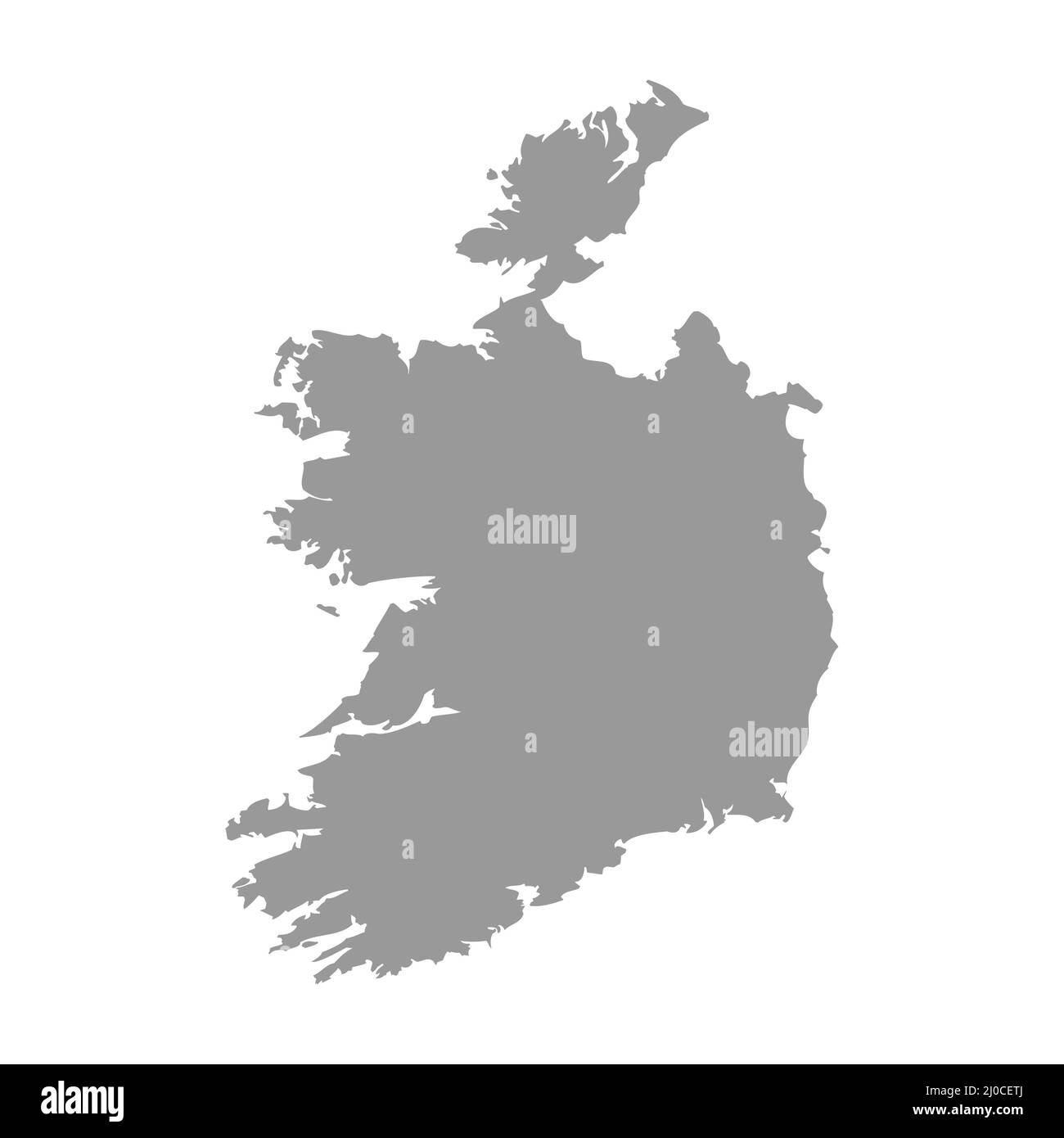 Ireland vector country map silhouette Stock Vector Image & Art - Alamy