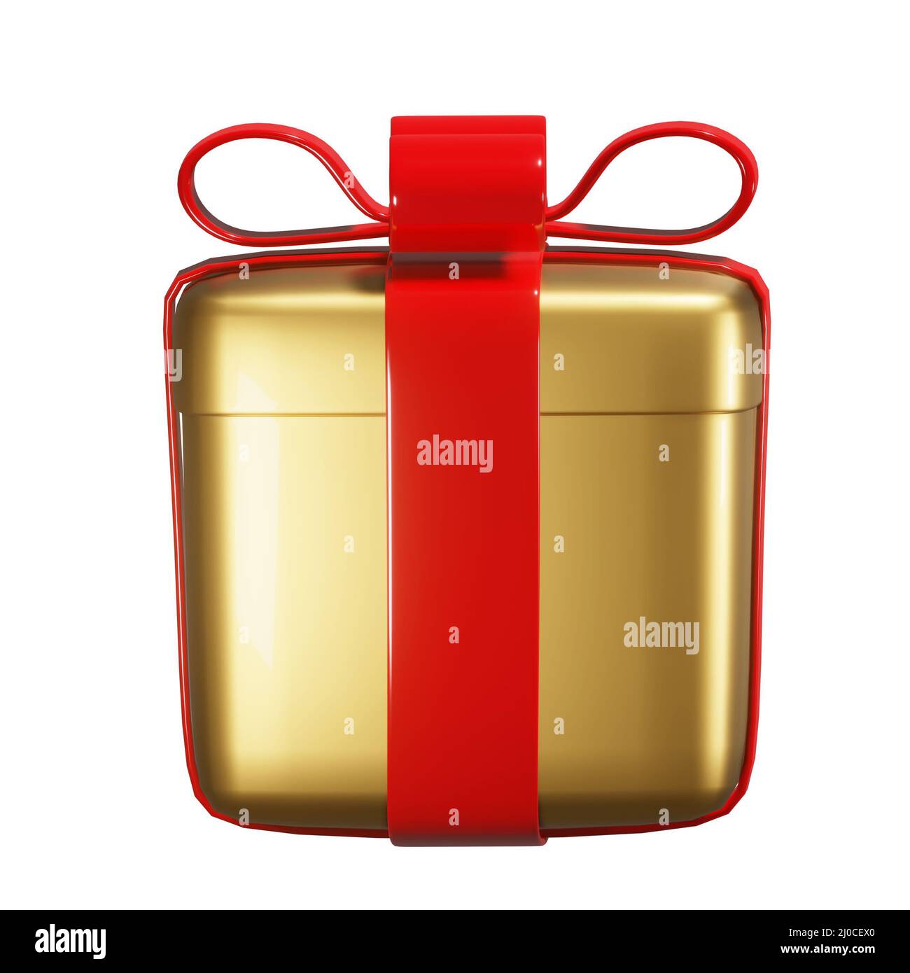 Realistic 3D Gift Box Cutout Stock Photo - Alamy