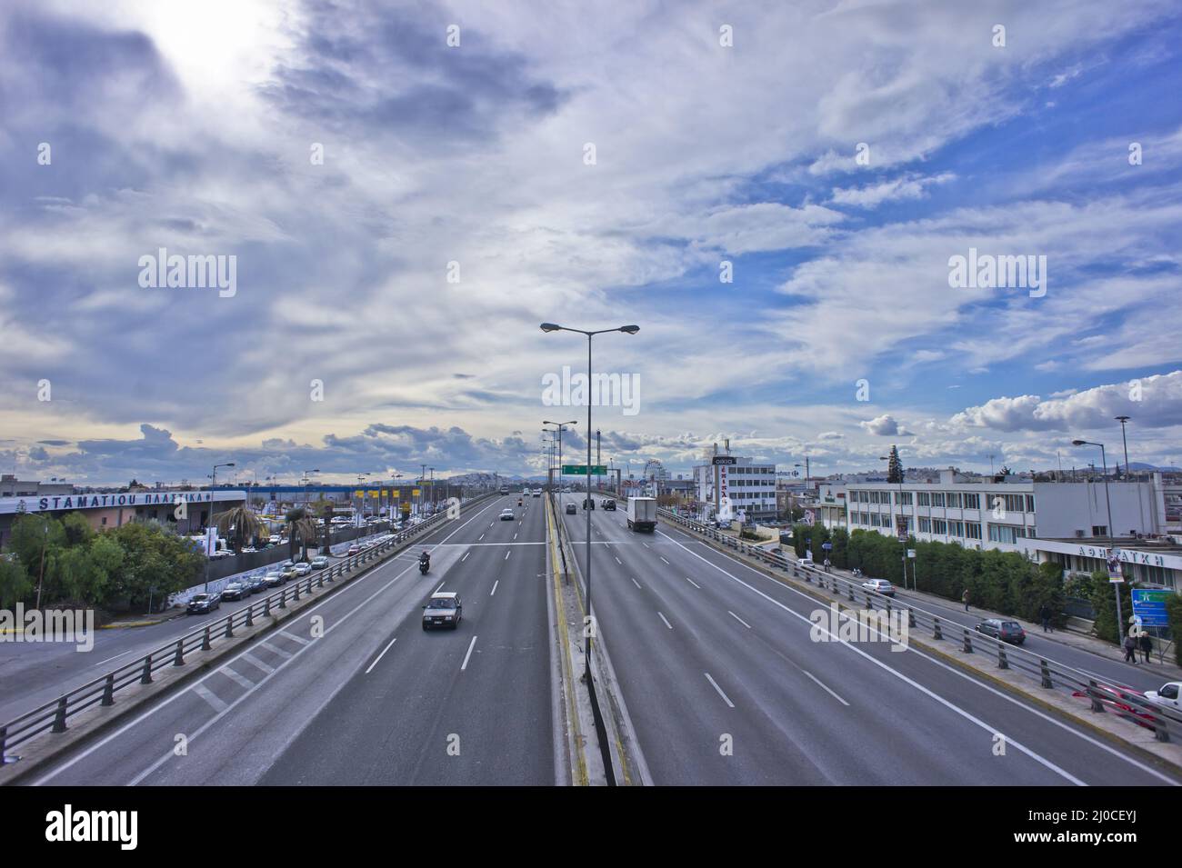 Athens highway hi-res stock photography and images - Alamy