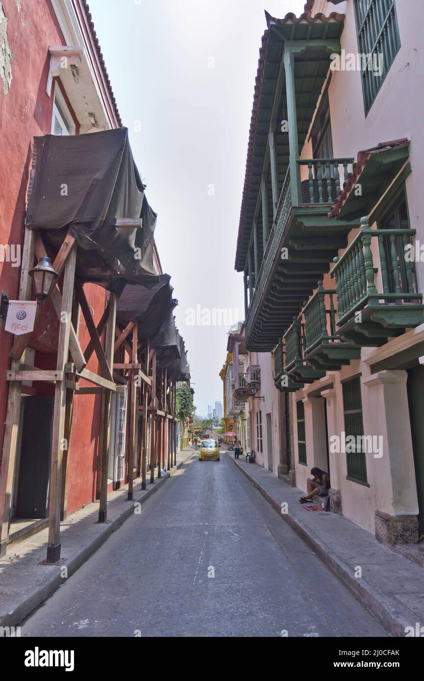 Cartagena, Street View, Colombia Stock Photo - Alamy