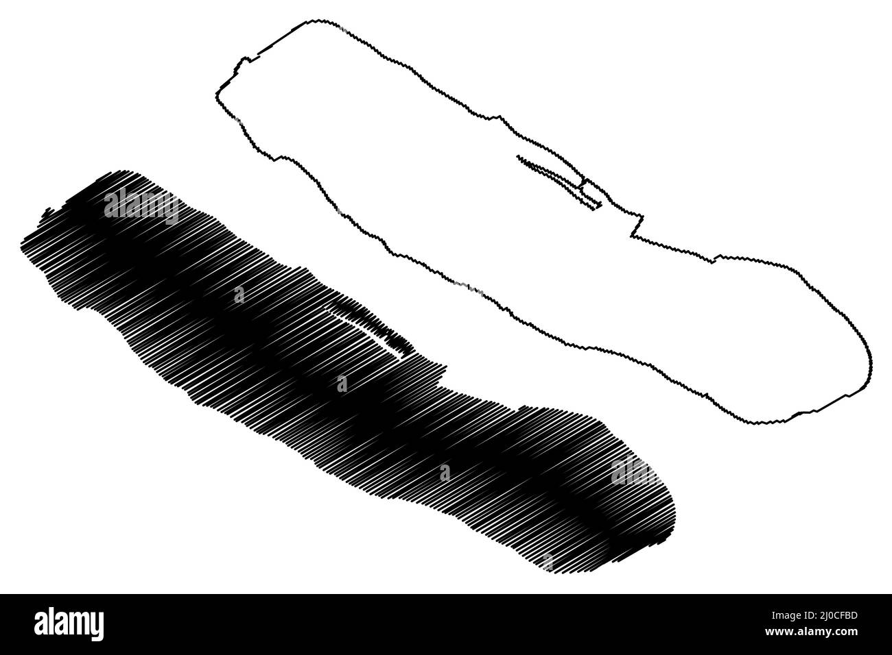 Chongming island (People's Republic of China, PRC) map vector ...