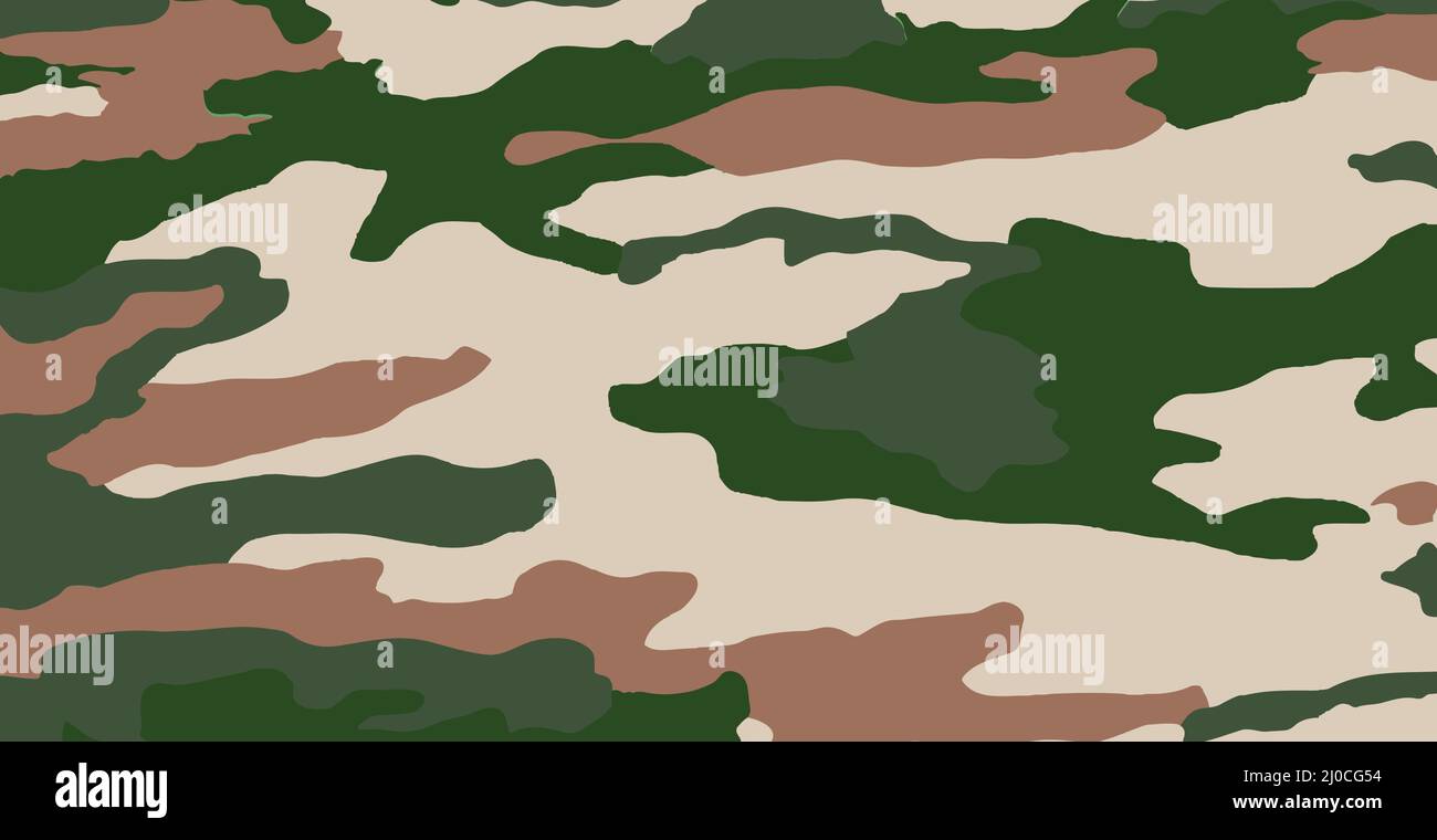 Panoramic background texture army khaki camouflage - Vector ...