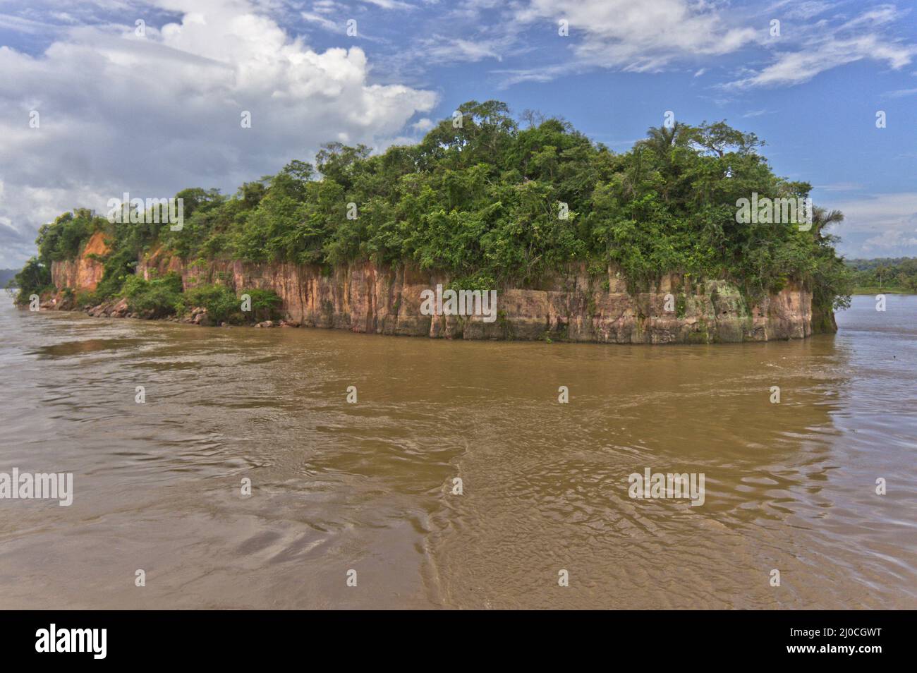 Small Island in Amazon River, Brazil Stock Photo - Alamy