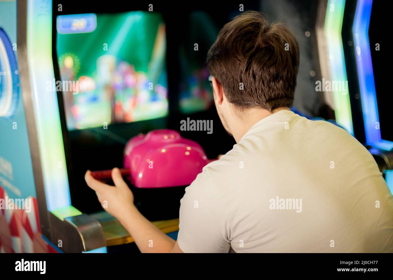 Playing compute games hi-res stock photography and images - Alamy