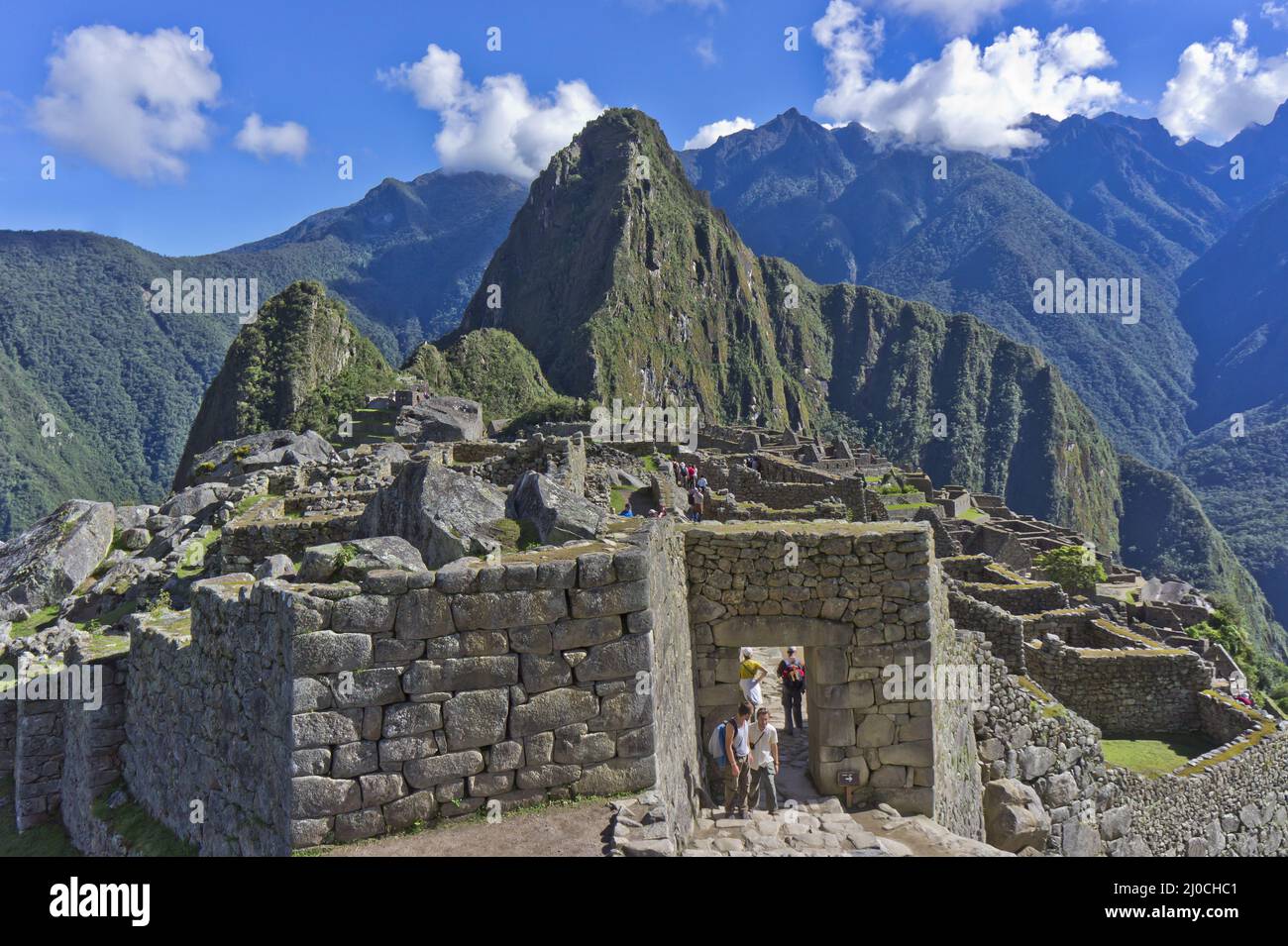 Machu Picchu, sunny day view, Peru, South America Stock Photo - Alamy