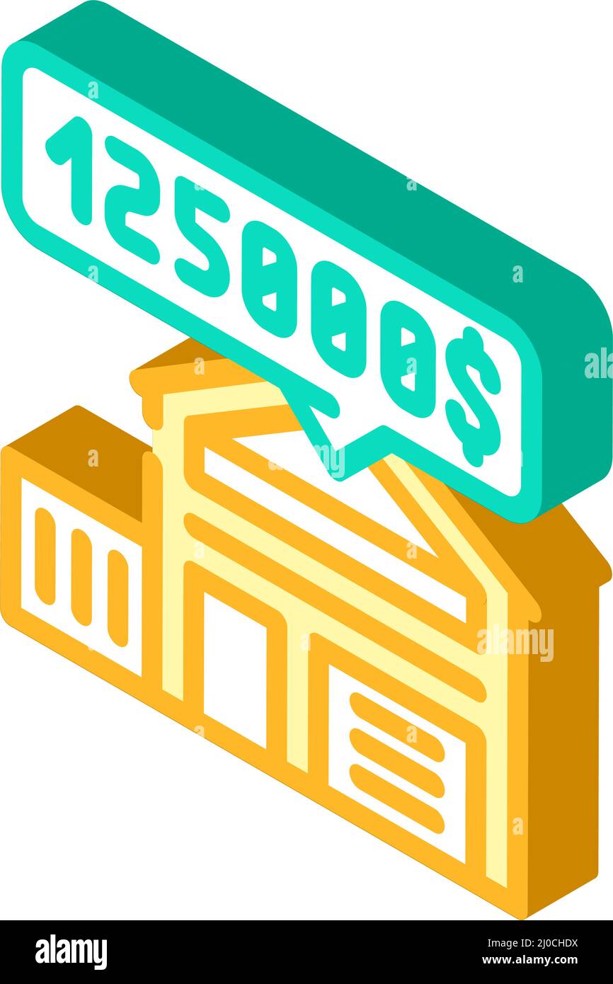 house price isometric icon vector illustration Stock Vector Image & Art ...