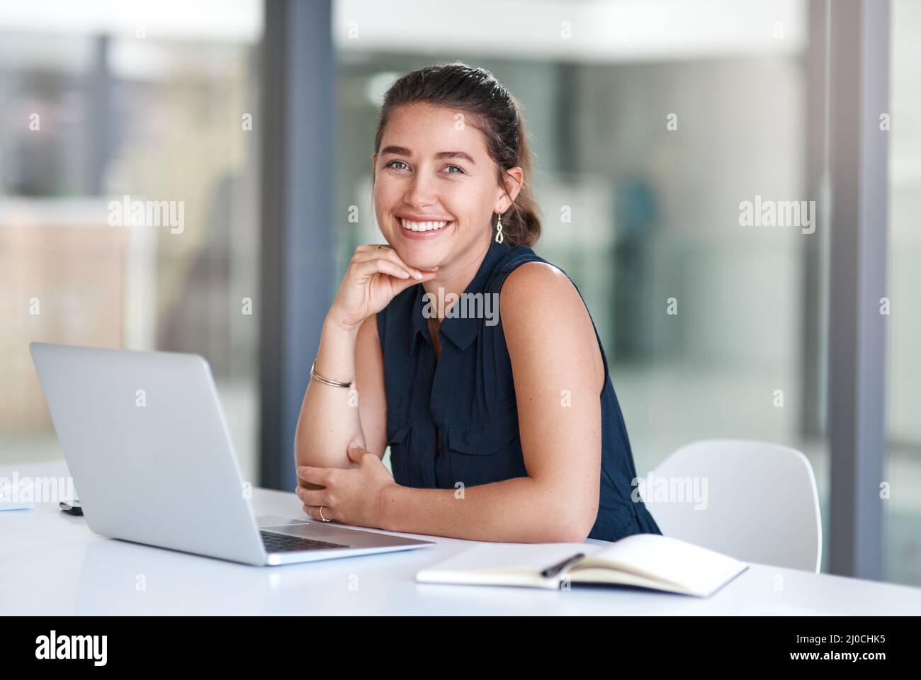 Good things come to those who go get them. Portrait of a young ...